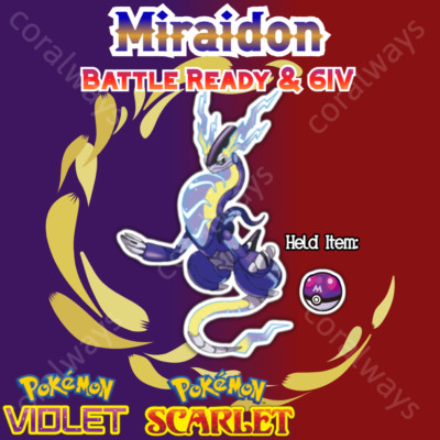 POKEMON SCARLET & Violet - Koraidon + Miraidon - 6IV - Battle Ready - Masterball £4.98 - PicClick UK