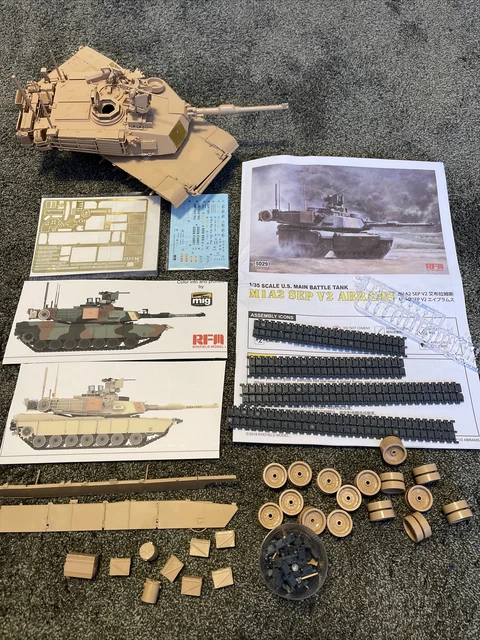 RFM 1:35 5029 M1A2 SEP V2 Abrams gebaut, ready to paint EUR 22,10 ...