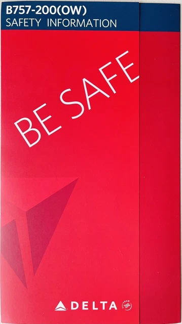DELTA AIRLINES SAFETY Card - Boeing 757-200(OW) - September 2014 $5.00 ...
