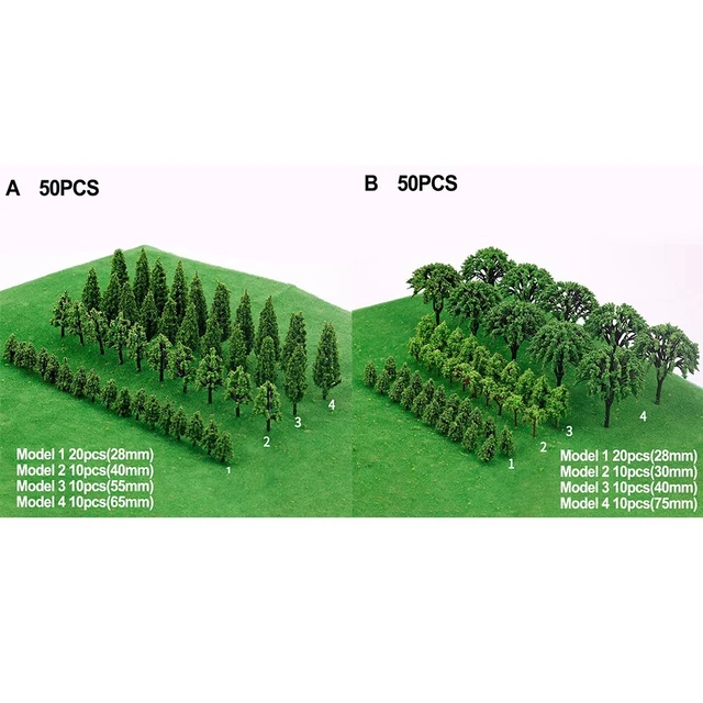 REALISTIC MODEL TREES for Your Train Tracks Sand Table Model and More ...