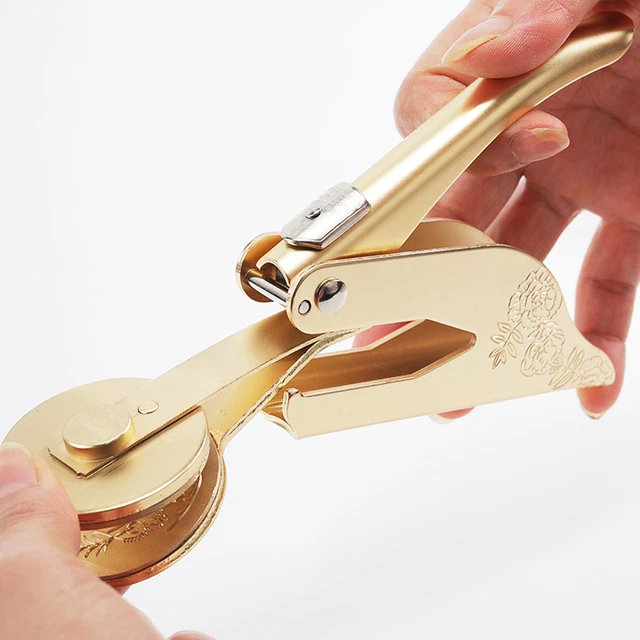 BOOK EMBOSSER EMBOSSER Hand Embosser Stamp Handle 3d Effect Diy Book ...