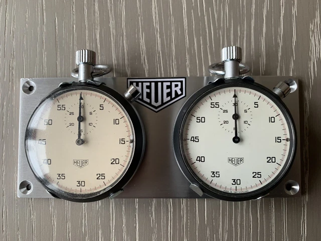 HEUER STOPWATCH PANEL Heuer Chronometers Dashboard Rally Timer 72 £375. ...