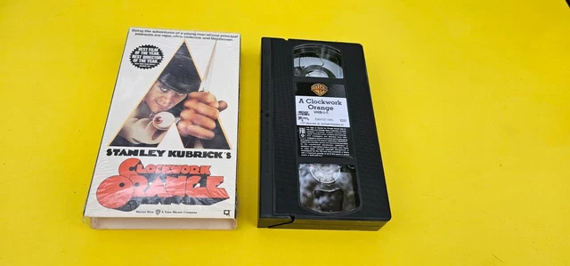 A CLOCKWORK ORANGE VHS Stanley Kubrick ~ Malcom McDowell Patrick Magee ...