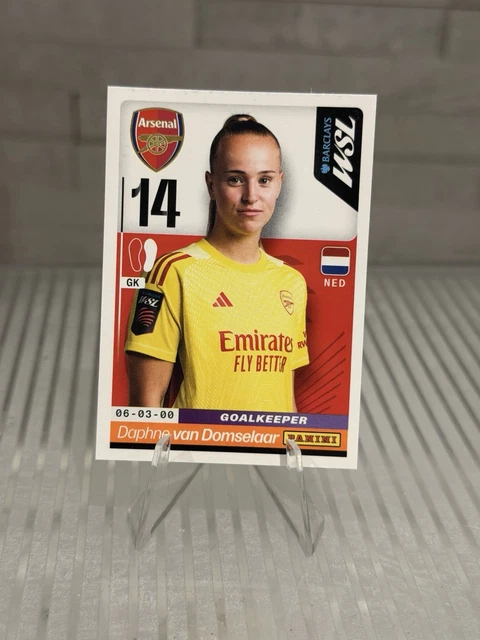 PANINI WSL 2025 2026 Daphne Van Domselaar Arsenal Women Super League ...