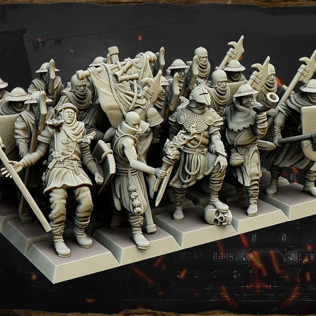MEDIEVAL KINGDOM INFANTRY (x10) | Highlands miniatures | 28mm 32mm ...