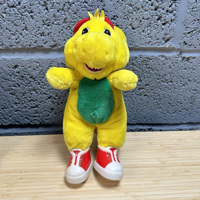 1998 BARNEY & Friends Yellow Dinosaur BJ Plush Soft Toy 12" Vintage £12 ...