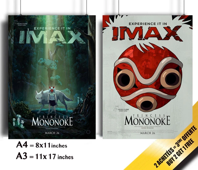 PRINCESSE MONONOKE VERSION Imax Poster Movie 2025 EUR 11,90 - PicClick FR
