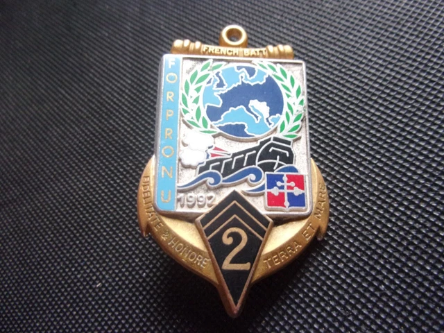 INSIGNE 2° RÉGIMENT d' Infanterie de Marine - FORPRONU - Croatie - matriculé EUR 9,99 - PicClick FR