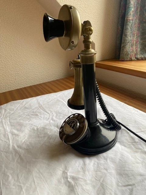 CANDLESTICK TELEPHONE ROTARY dial - not sure if it works £31.98 ...