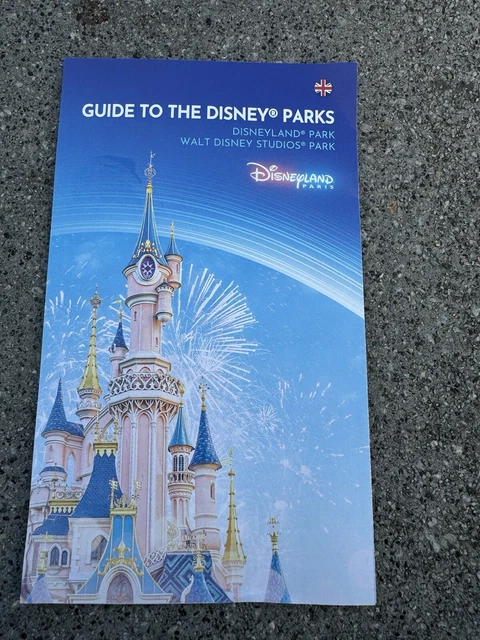 NEW 2024 DISNEYLAND Paris Guide Map PARK & STUDIOS English UNUSED ...