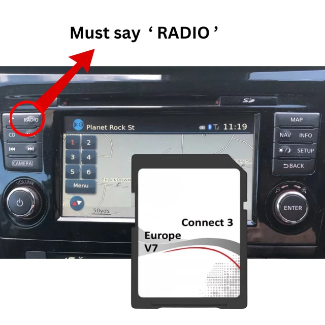 LATEST NISSAN CONNECT 3 V7 SD CARD Qashqai Micra Juke Navara Note ...