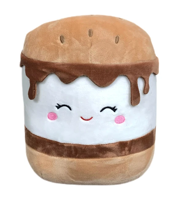 SQUISHMALLOW THE Carmelita the Smores Squishmallow Kellytoy 12"Stain ...