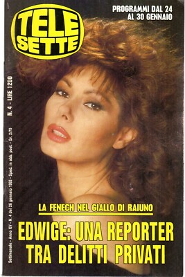 RIVISTA TELESETTE ANNO 1993 numero 4 LA FENECH NEL GIALLO DI RAIUNO EUR ...
