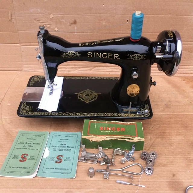 SINGER 15K80 RAF Decals sewing Machine with attachments £250.00 ...