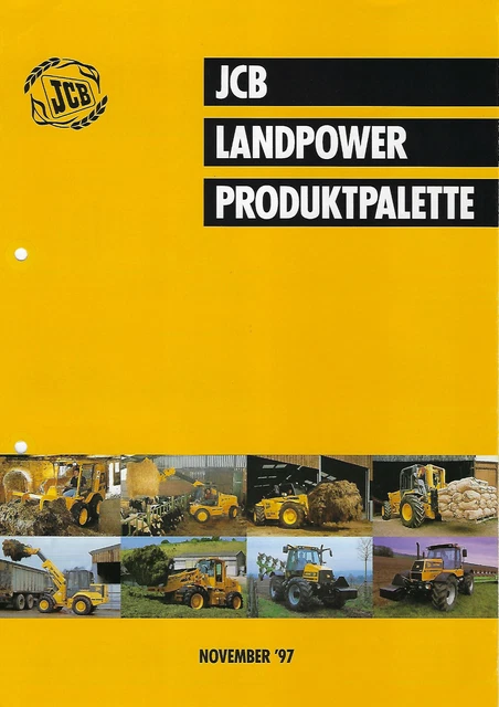 JCB LANDPOWER PRODUKTPALETTE Schlepper Prospekt EUR 1,50 - PicClick DE