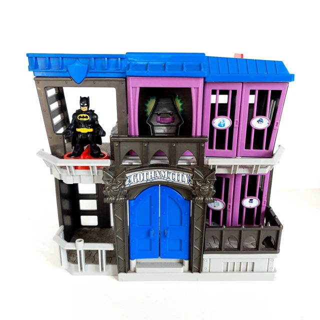 FISHER PRICE IMAGINEXT DC Batman Batcave Gotham City Prison With Batman ...