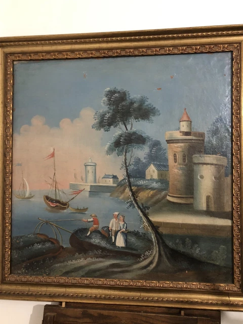 FRENCH ART - Grand Tableau Ancien D’époque Fin 17eme- 18ème Siècle EUR ...