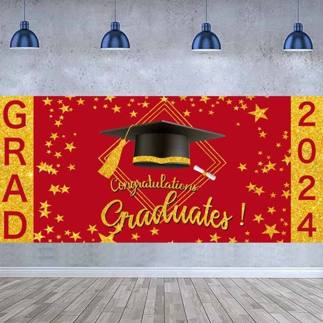 2024 GRADUATION 2024 Graduation Banner Hanging Graduation Background ...
