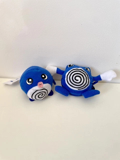 VINTAGE POKEMON POLIWAG Poliwhirl Reversible Hasbro Pokeball Plush Toy ...