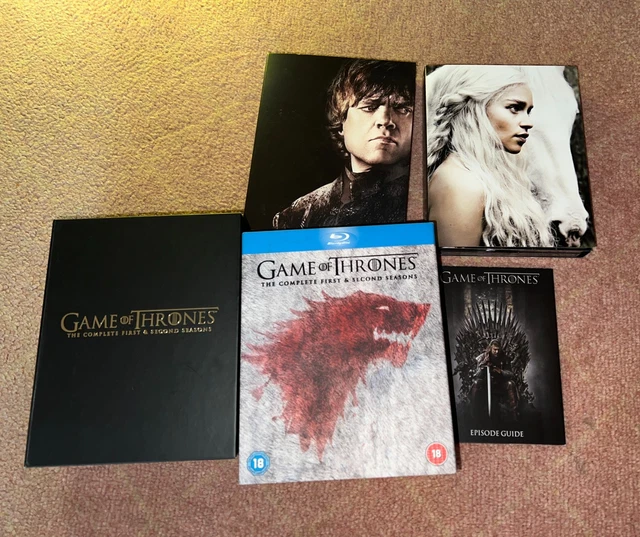 GAME OF THRONES Complete First & Second Seasons Blu-ray Disc Age 18 £16 ...