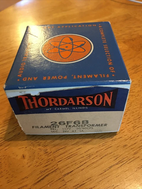 VINTAGE THORDARSON FILAMENT Transformer 26F68 NOS Mt Carmel Illinois ...