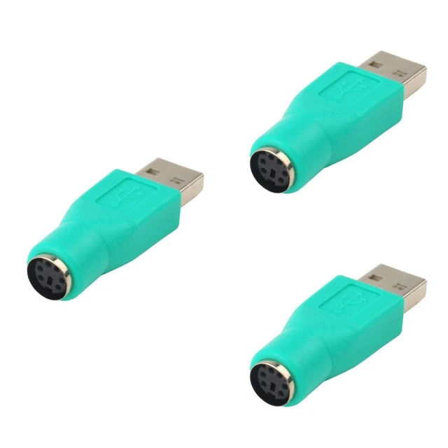 PS2 FEMALE ADAPTER 30 Stück PS2-Buchse an USB-Stecker-Adapter-Tastatur ...