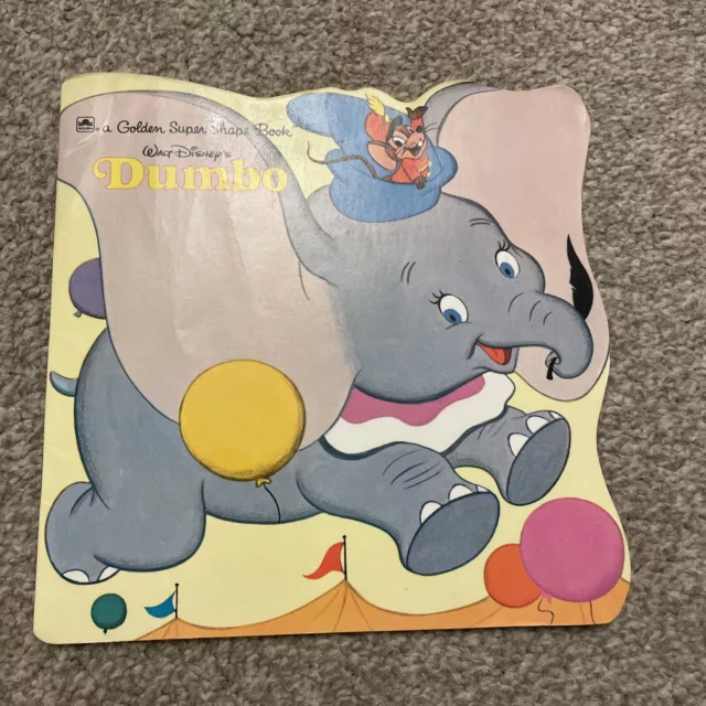 GOLDEN SUPER SHAPE Book: Walt Disney's Dumbo 1977, Paperback 1st ... GOLDEN SUPER SHAPE Book: Walt Disney's Dumbo 1977, Paperback 1st ...