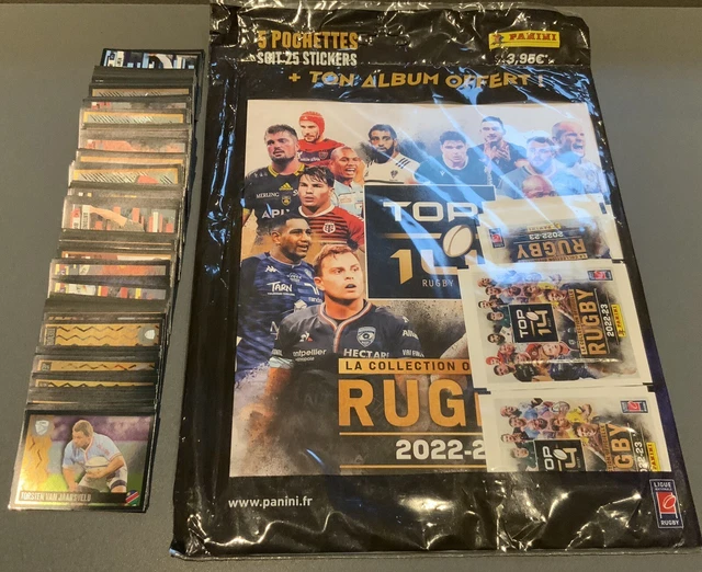 PACK ALBUM PANINI RUGBY 2022-23 Top 14 + Set Complet de 309 Stickers ...