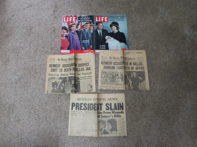 LIFE MAGAZINES JFK Election & Newspapers of Assassination President John Kennedy £26.38 ...