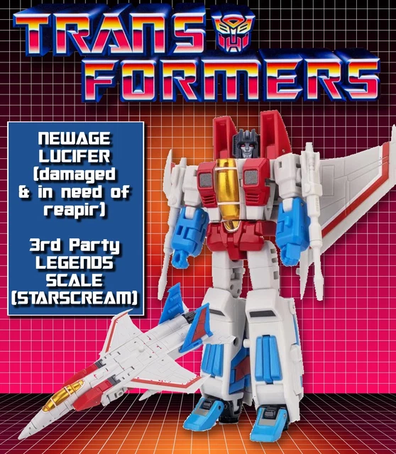 TRANSFORMERS NEWAGE LUCIFER (3rd party Legends-scale Starscream) £10.50 ...