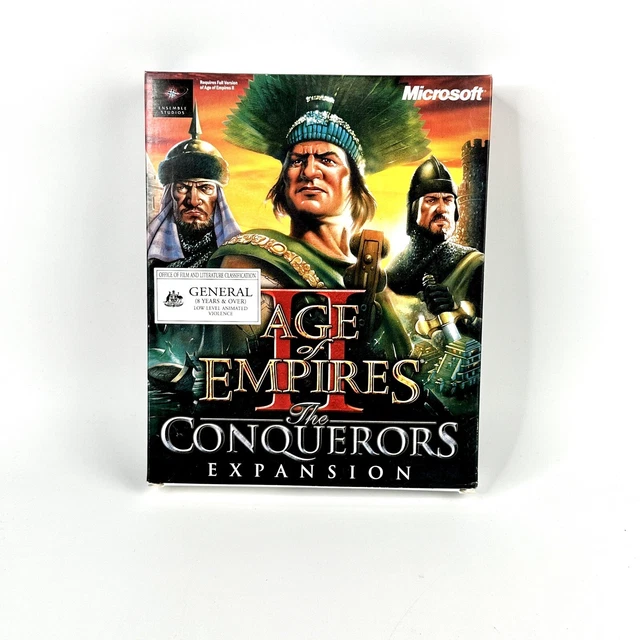 PC AGE OF Empires II The Conquerors Expansion Big Box | No Game $45.97 ...