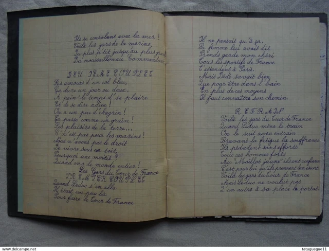 ANCIEN - CAHIER de Devoirs avec Cache-cahier ANCIEN - CAHIER de Devoirs avec Cache-cahier
