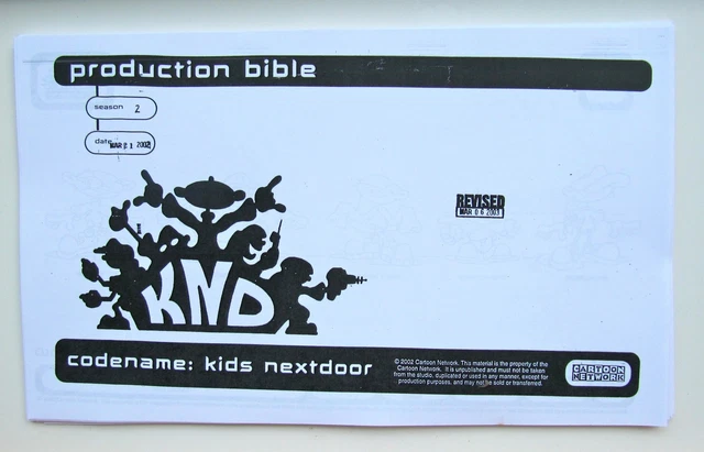 KND CODENAME: KIDS Next Door Cartoon Network Production Bible Design ...