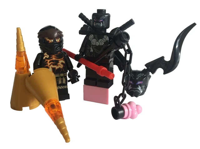 LEGO COLE NINJA Golden Drill limited edition ninjago + Omega Oni Mask ...