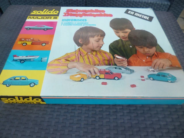 RARE ANCIEN COFFRET SOLIDO MAJOR III 1.43e métal jamais ouvert, 3 ...