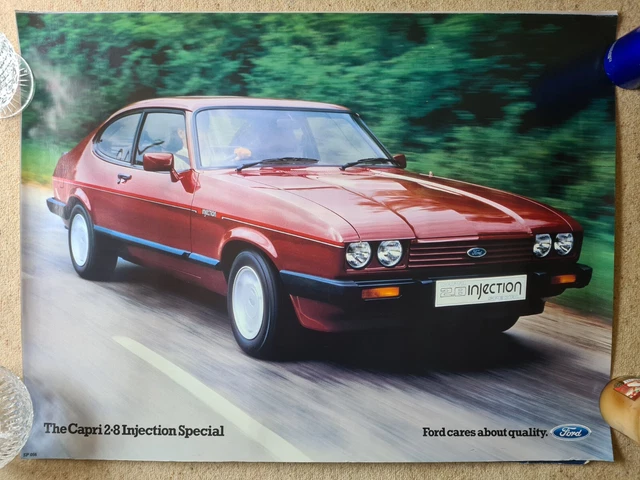 FORD CAPRI 2.8 Injection Special Poster Original showroom genuine ...