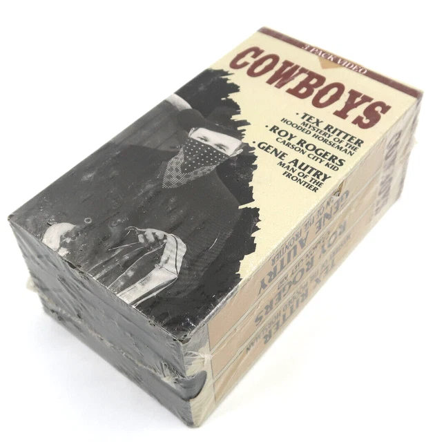COWBOYS - TEX Ritter, Gene Autry, Roy Rogers - VHS NIP $59.99 - PicClick CA