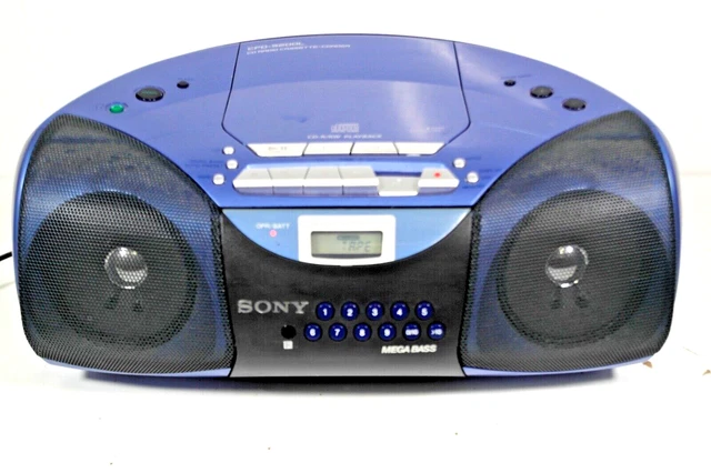 SONY CFD-5200L PORTABLE Stereo Boombox. CD, Cassette Recorder, AM/FM ...