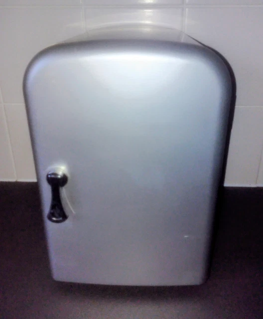 ARGOS MINI FRIDGE - silver, 4L compact/portable cooler warmer- AC/DC ...