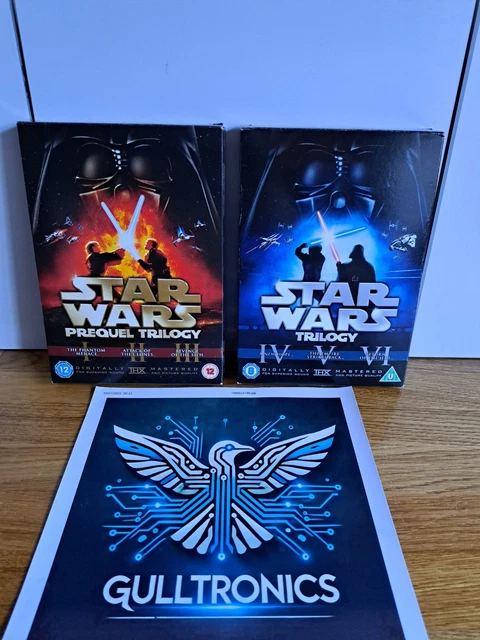STAR WARS PREQUEL Trilogy And Trilogy 12 DVD Set. Episode 1-6. £9.04 ...