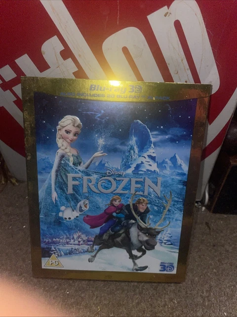 FROZEN (BLU-RAY 3D, 2014), 2 disc, cardboard sleeve and inner paperwork ...