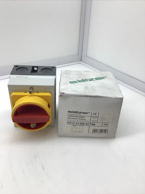 SALZER ROTARY ISOLATOR Switch IP66 3 Pole - 20amp Ref25 EUR 11,56 ...
