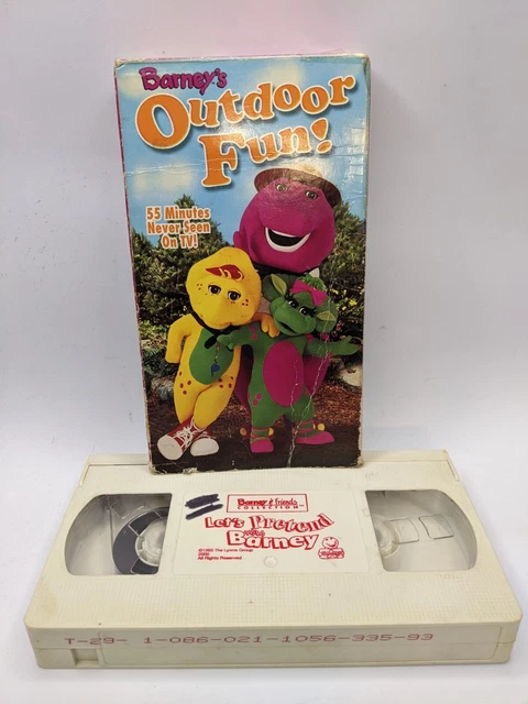 BARNEY'S OUTDOOR FUN VHS HiT Entertainment Barney Home Video Free ...
