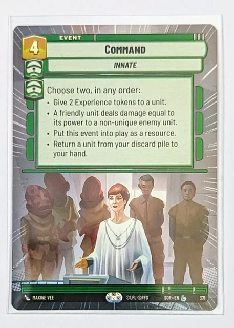 STAR WARS UNLIMITED Legendary Card Command Hyperspace TCG CCG New Game ...