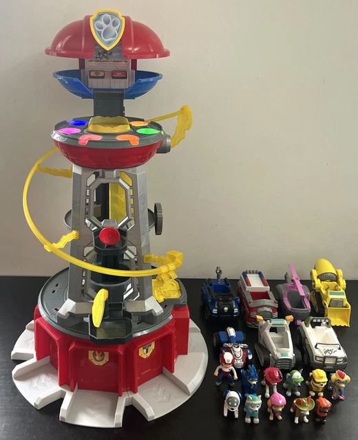 PAW PATROL MIGHTY Pups Super PAW Lookout Tower Playset Characters ...