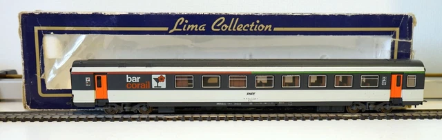 LIMA 309147 ECHELLE HO 1/87 VOITURE SNCF CORAIL BAR/2cl MODIFIEE ...