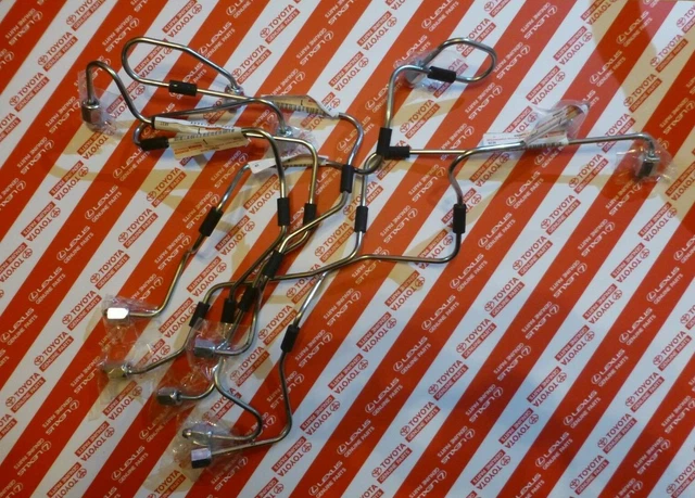 GENUINE TOYOTA LANDCRUISER 1HZ Injector Pump Lines SET HZJ80 HZJ75 pre ...