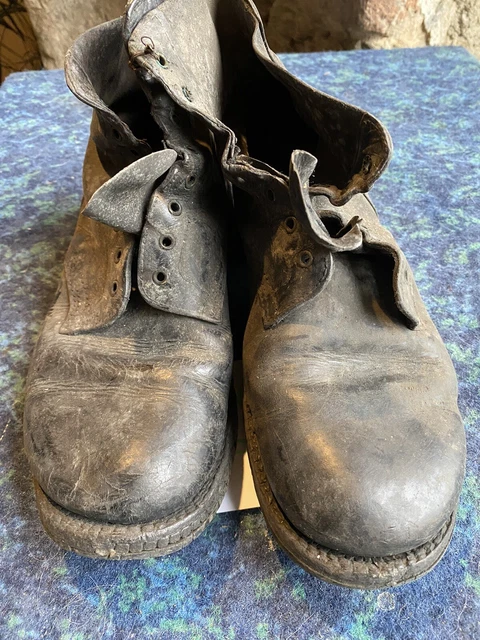 ANCIEN BRODEQUIN MILITAIRE Collection Militaria Soldat Ww1 Ww2 EUR 9,90 ...