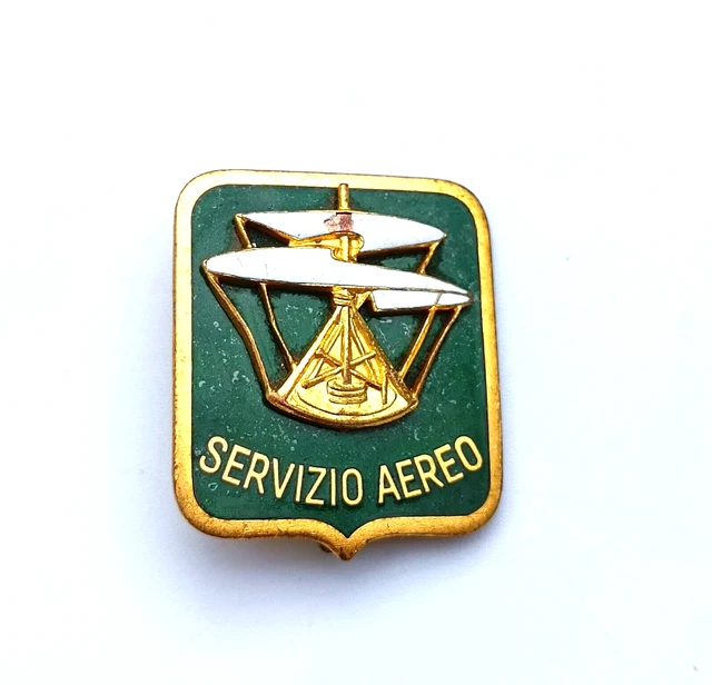 INSIGNE ANCIEN SERVICE aérien Italie Badge militaire aviation italian ...