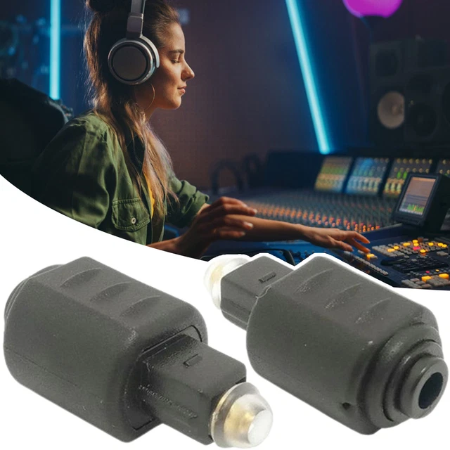 DOLBY DIGITAL AUDIO Adapter Toslink to Mini Optical Portable Clarity ...